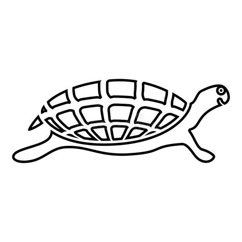 Tortoise Icon Vector From Pirates Collection Thin Line Tortoise Outline Icon Vector
