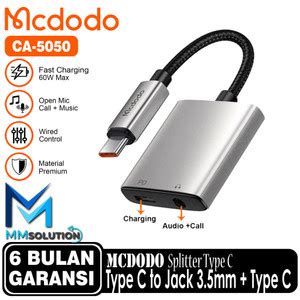 Jual MCDODO Splitter Type C To Jack Audio 2in1 For IPhone 15 Pro Max