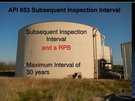 PPT API 653 Tank Inspection Intervals PowerPoint Presentation Free