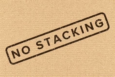 Do Not Stack Packaging Symbol Sign And Label Indicating That Items Should Not Be Stacked To