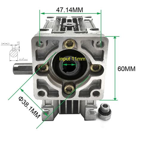 Nmrv 030 Worm Gearbox 51 Speed Reducer With Shaft Nepal Ubuy