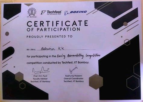 Ashwin K K On Linkedin It Doesnt Matter That This Is A Participation Certificate The First Hand