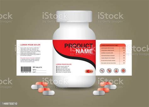 보충 병 포장 화장품 패키지 제품 디자인 뷰티 라벨 3d 보충 병 벡터 3d 흰색 플라스틱 알 약 상자 화이트 의료 용기 헬스케어 병 현실적인 모형 라벨을 붙임에 대한 스톡