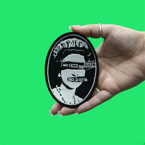 Sex Pistols God Save The Queen Patch Punk Rock England Embroidered Iron On Patch Collection