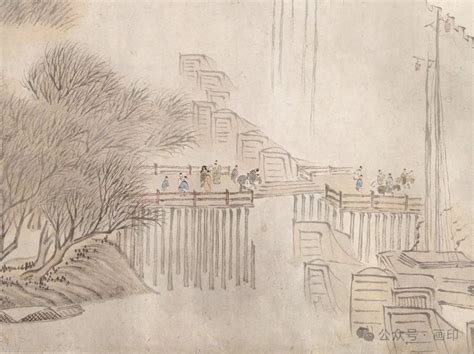 明 魏之克《金陵四季图》 知乎