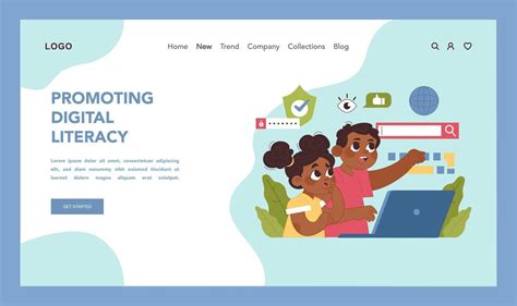 Digital Literacy Concept Flat Vector Illustration 41170254 Vector Art