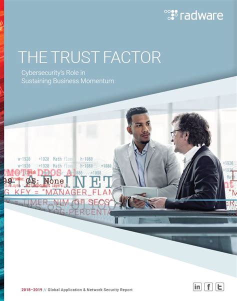 The Trust Factor Global Application And Network Security Report 2018 2019