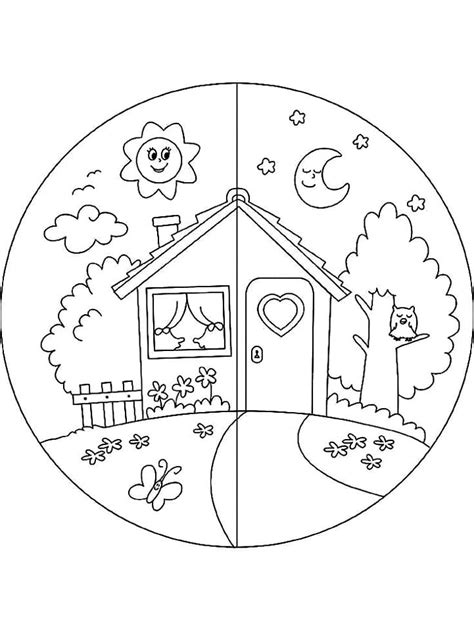 ห้องพักครู ใบงานระบายสีกลางวันและกลางคืน Facebook