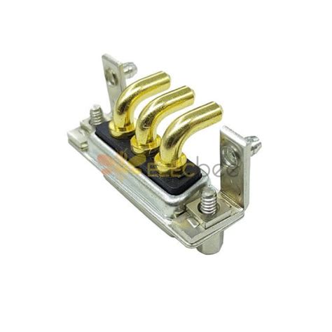 Elecbee D Sub 3pin Connector Right Angled Male Female Through Hole 3pin 1 Row High Current