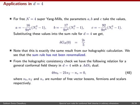 Spectral Sum Rules For Conformal Field Theories Ppt
