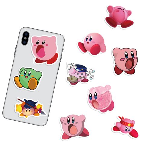Kirby Stickers 50pcs Kawaii Ink