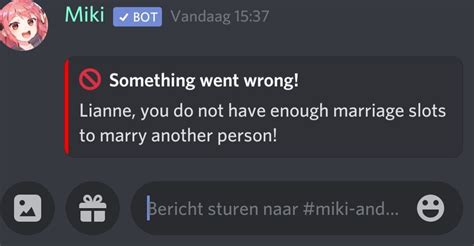 Cant Miki Marry Says No Slots · Issue 726 · Veldtech Miki Bot · Github