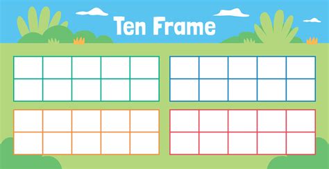 Tens Frame Free Printable
