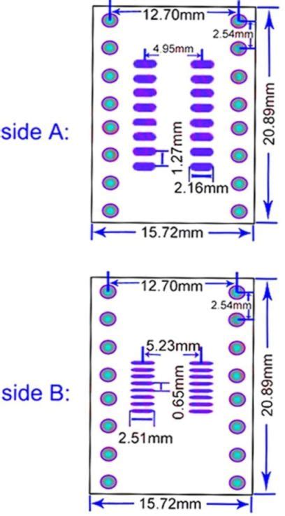 SMD Naar DIP Converter Pins SOP SSOP TSSOP Adapter DomoticX