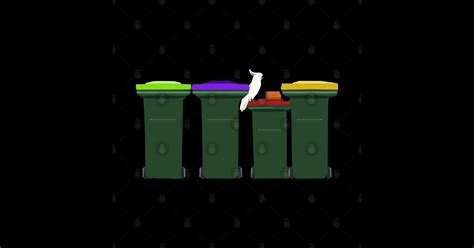 Bin Cocky Street Bins Wheelie Bins Sticker Teepublic