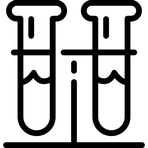 Test Tube Detailed Rounded Lineal Icon