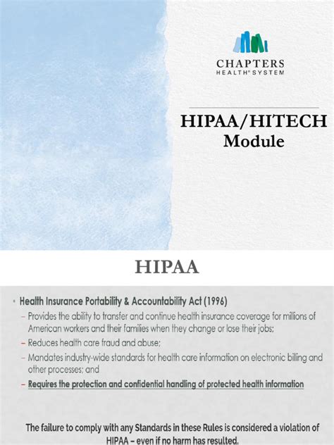 Hipaa Hitech Module Pdf Self Improvement