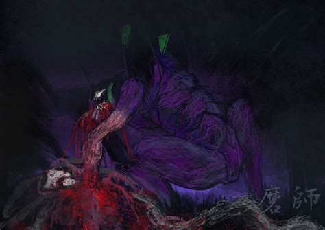 Artstation Evangelion Unit 01 Devouring The 10th Angel Zeruel 2004
