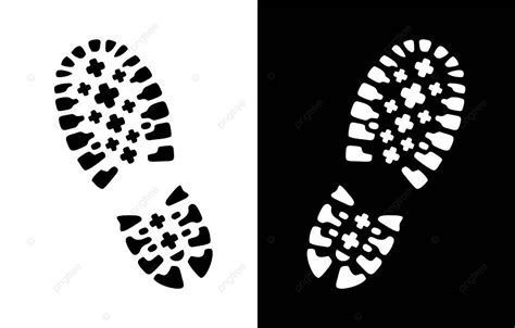 Shoe Print Vector Sign Illustration Sign Shoes Vector Illustration