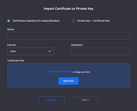 Importing And Activating A Certificate Crt