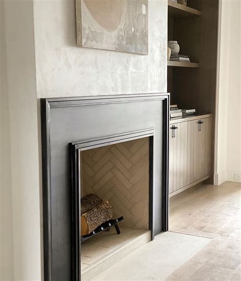 Kristen Fegale Interiors On Instagram This Custom Steel Fireplace