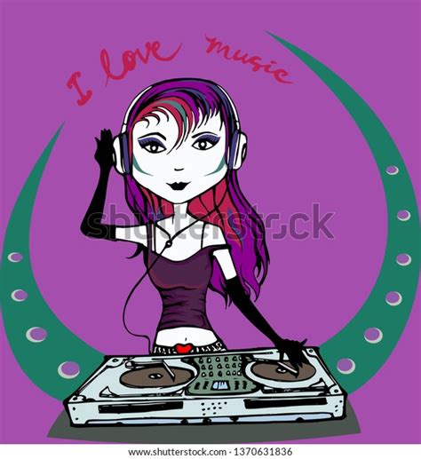 Vector Illustration Young Sexy Gothic Female Stock Vector Royalty Free