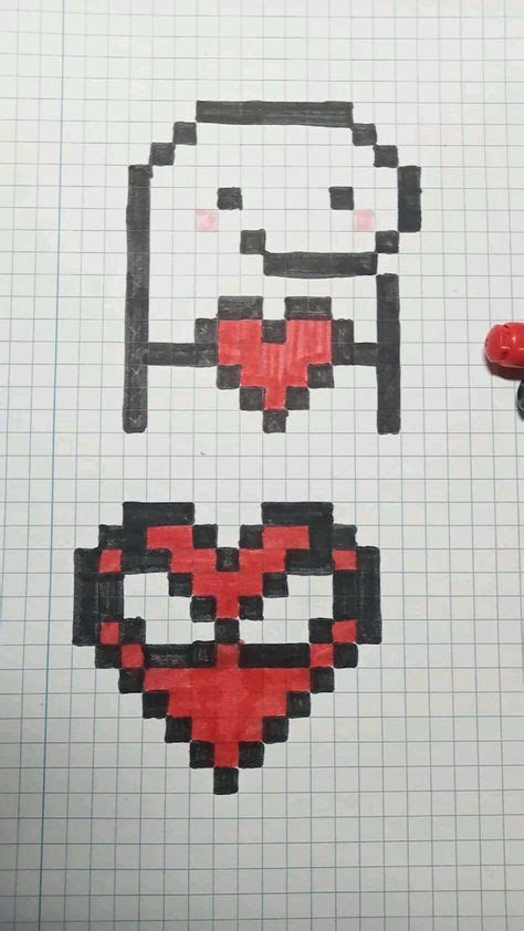 Dibujos Pixelados De Amor Bonitos