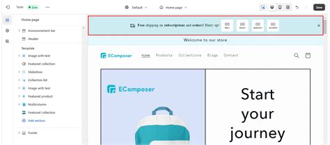 how to edit your shopify header 2025 guide ecomposer