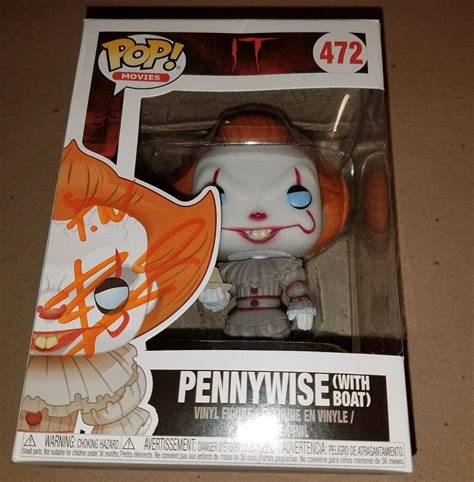 Bill Skarsgard Signed Pennywise It Funko Pop Gai Jsa Psa Autographed