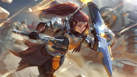 Brigitte Reinhardt And Torbjorn Overwatch And 1 More Drawn By