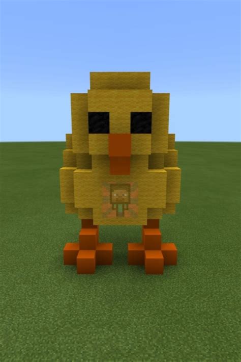 How To Build An Easter Chick In Minecraft Minecraft Easter Eggs