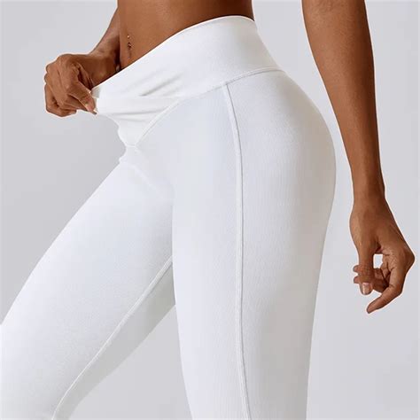 Pantalon De Yoga à Taille Haute Et Évasé