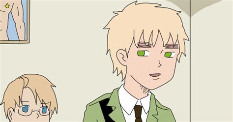ヘタリア日和 【ヘタリア】「ちぇー、ケチ！鬼眉毛！」【トレス】 野々宮のイラスト Pixiv