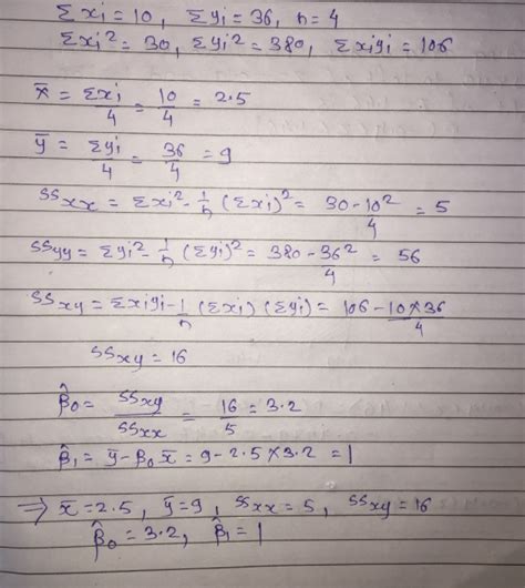 1 linear regression given 4 data points 5 2 7 wl 9 15 use simple