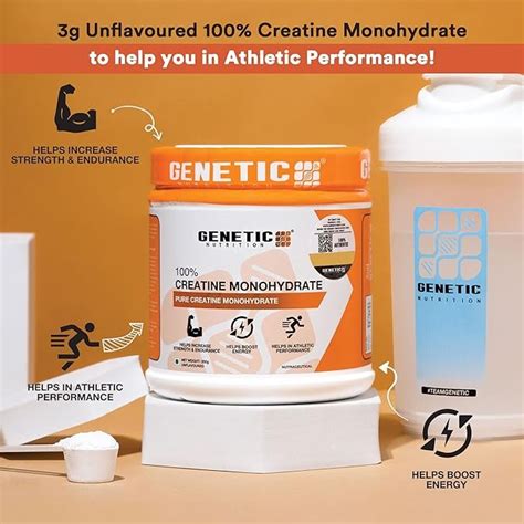 Genetic Nutrition Pure Creatine Monohydrate Muscle Geek