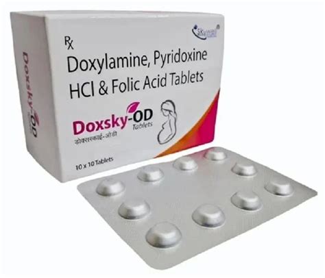 Doxylamine Pyridoxine Hcl Folic Acid Tablets At ₹ 900 Box Doxylamine Succinate Tablet In Pune