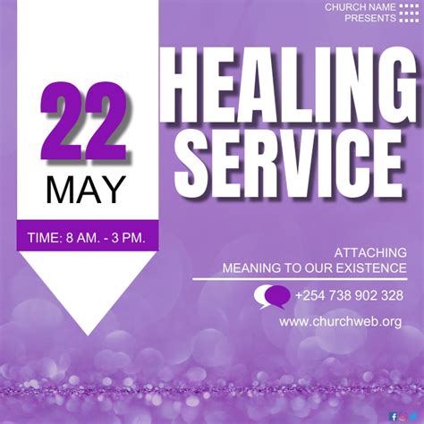 Poster Layanan Penyembuhan Templat Postermywall