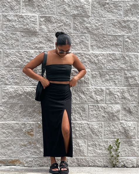 Onya On Instagram Am I The Only One Who Wears Black In The Summer 🍸🖤 Shop Our Paige Skirt