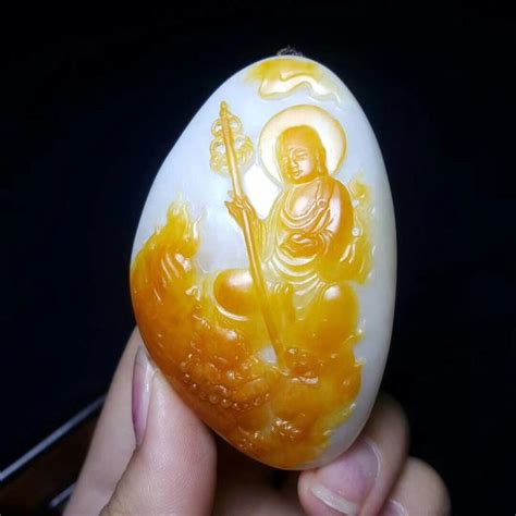 俏雕美貨和田白玉俄料油皮地藏王 每日頭條