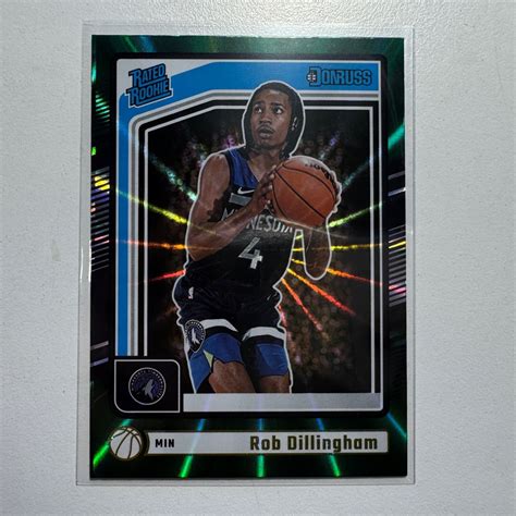 2024 25 Donruss 204 Rob Dillingham Holo Green Laser Hobbies And Toys Memorabilia And Collectibles