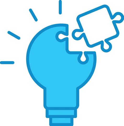 Problem Solving Line Filled Blue 9584540 Vector Art At Vecteezy