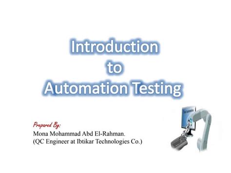 Introduction To Automation Testing Pptx