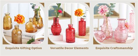 Charm Glass Bud Vases Small Flower Vases In Bulk For
