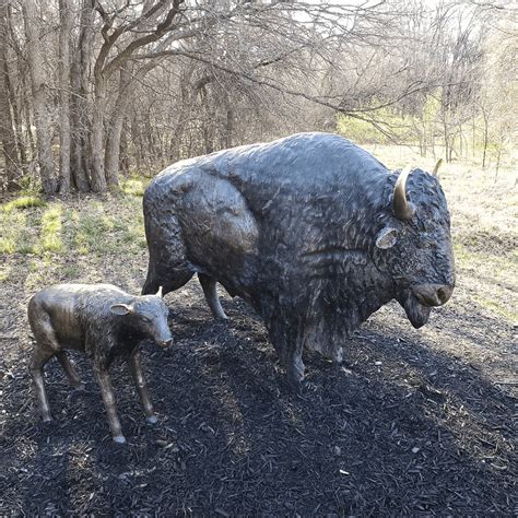 Bison Bronze Sculpture Arturban Statue