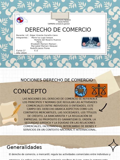 Derecho De Comercio Pdf Comercio Economias