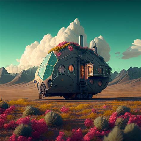 Futuristic Tiny House Etsy