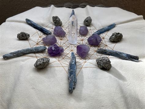 Premium Crystal Array Grid Kit Gift Set Star Tetrahedron Etsy