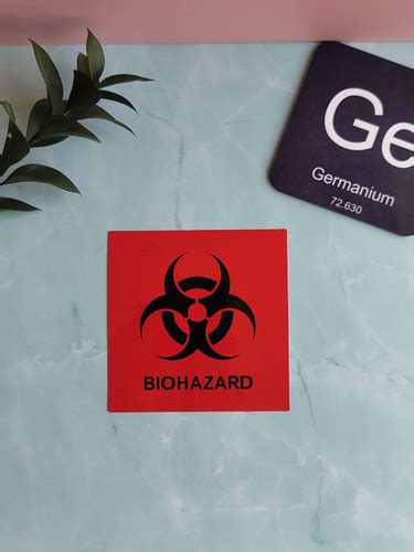 Biohazard Stickers The Sciencey Company
