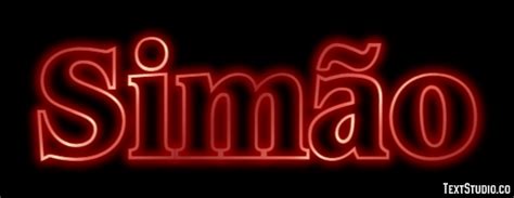 Simão Efeito De Texto E Desenho De Logotipo Nome
