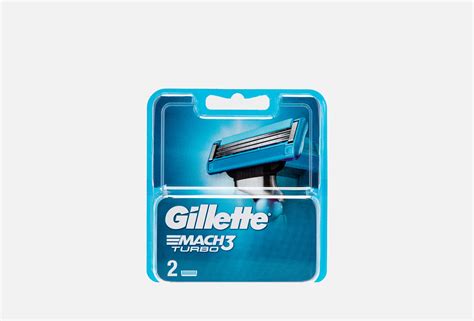 Gillette Сменные Кассеты Для Бритвы, 2шт. Mach3 TURBO 2 шт — купить ...